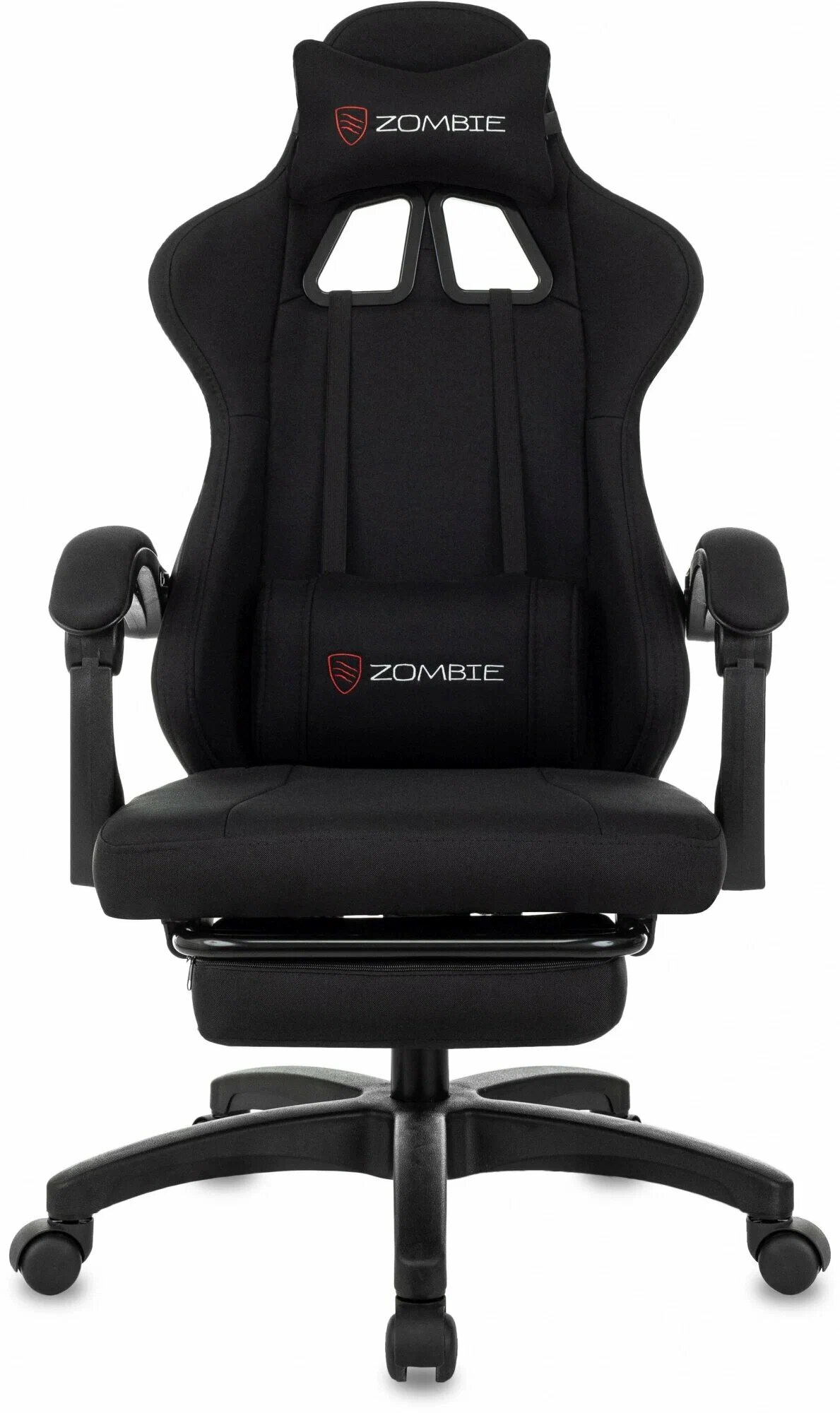 Кресло игровое Кресло игровое Zombie Weaver черный крестов. пластик подст. для ног