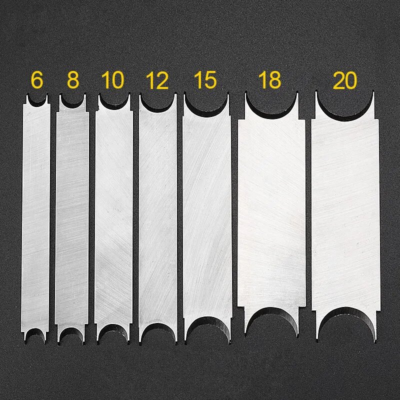 7 шт. вогнутых фрез МOKIN из быстрорежущей стали для бусин