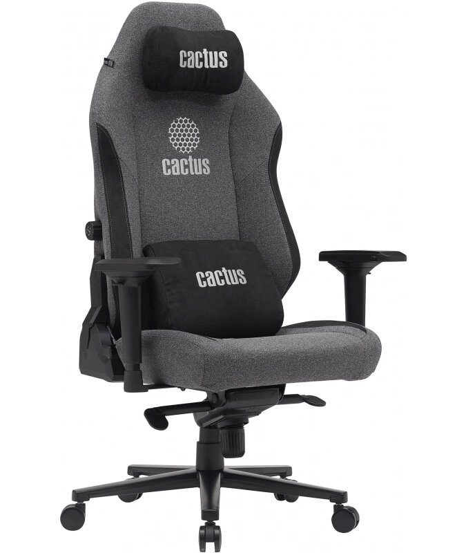 Кресло Cactus CS-CHR-MAG-GY, обивка: ткань, цвет: серый/черный