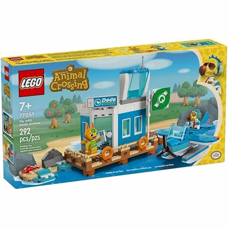LEGO 77051 Animal Crossing Fly with Dodo Airlines /Детский строительный набор Супергерой включает транспортные средства и минифигурки, подарок для мальчиков и девочек в возрасте от 4 лет, лего