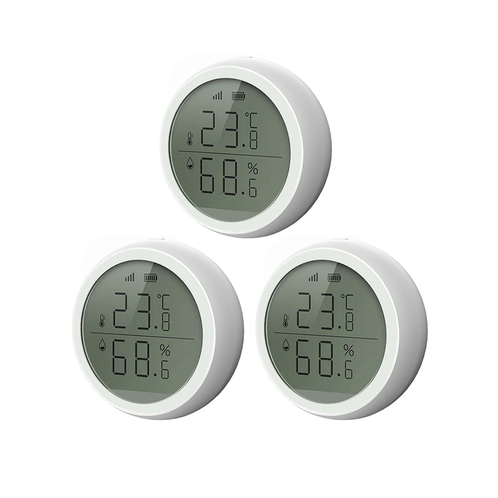 Tuya Zigbee 3.0 датчик температуры и влажности 3 PCS