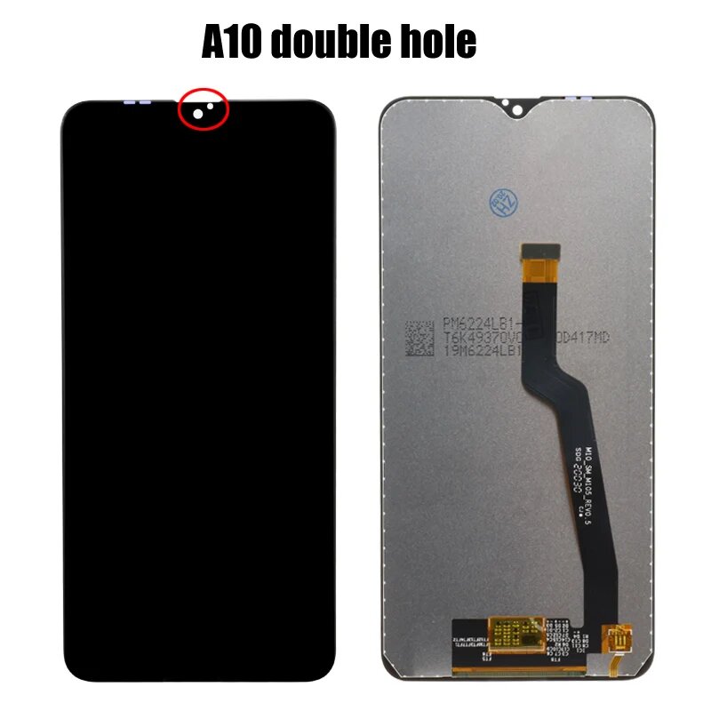 Высококачественный 6,2-дюймовый дисплей для Samsung A10 A105 A105F SM-A105F, замена Double hole A10