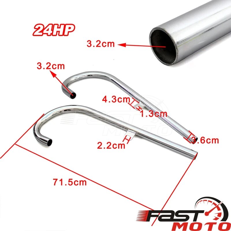 Глушитель выхлопа в стиле ретро «рыбий хвост» для BMW K750 KS750 M1 M72 R71 R12 Dnepr URAL 750cc, выхлопные трубы в сборе, глушители, Белый, Многоцелевой