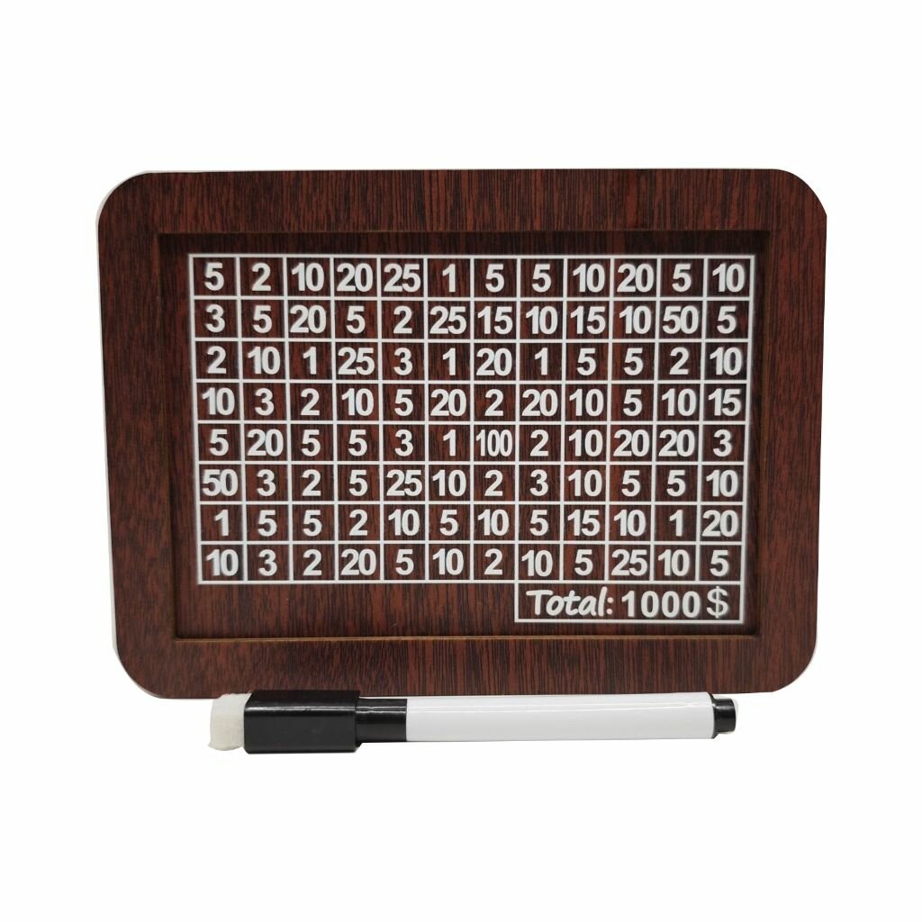 Внутреннее убранство рабочего стола, Деревянная копилка - 1000 долларов