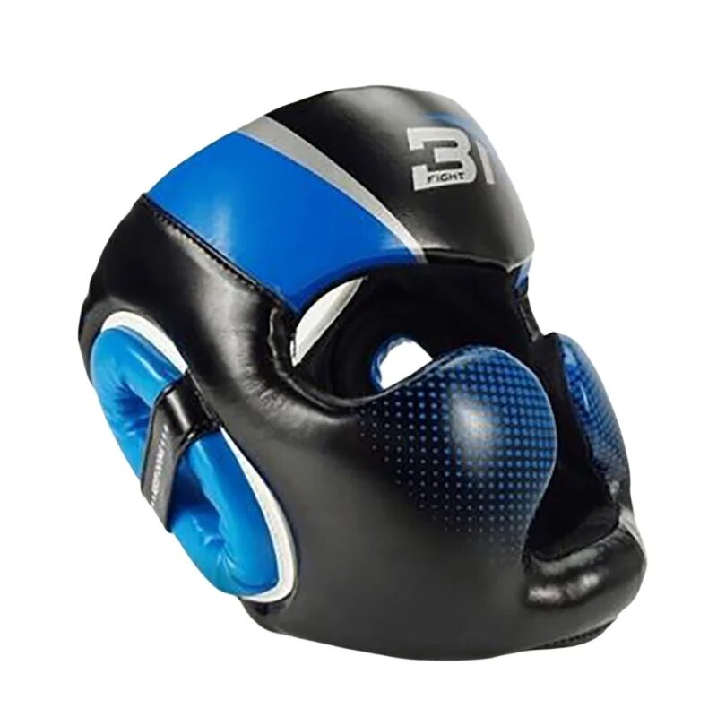 BN FIGHT Боксерский шлем для детей и взрослых Темно-синий, M 4-8yrs, Синий