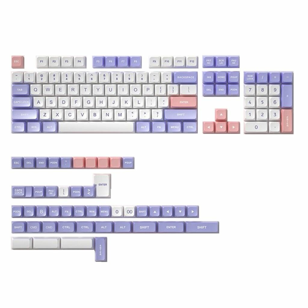 150-клавишная иллюзия Keycap PBT DyeSublimation Double Shot DSA Profile Клавиатуры Колпачки для механических клавиш
