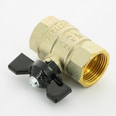 Кран шаровый 3/4" г/г бабочка "LD Pride"