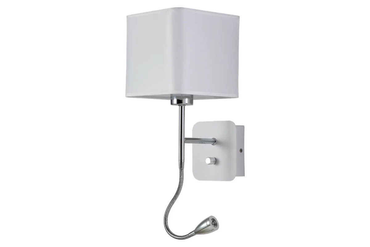 Бра Crystal Lux PACO AP2 CHROME/WHITE универсальная под любой интерьер