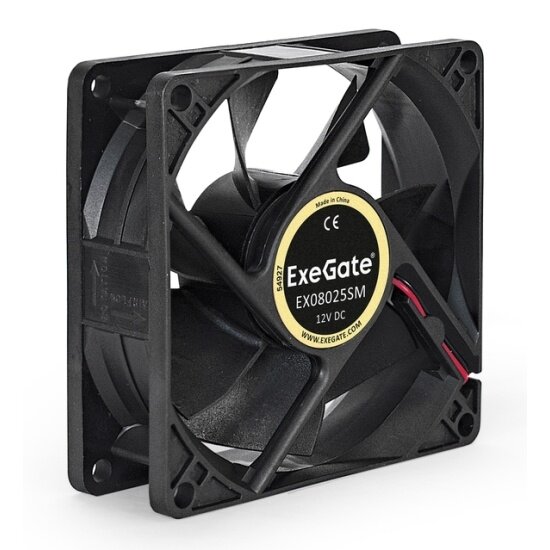 Вентилятор для корпуса Exegate EX08025SM 12В DC 80x80x25мм 2pin Molex (EX283381RUS)