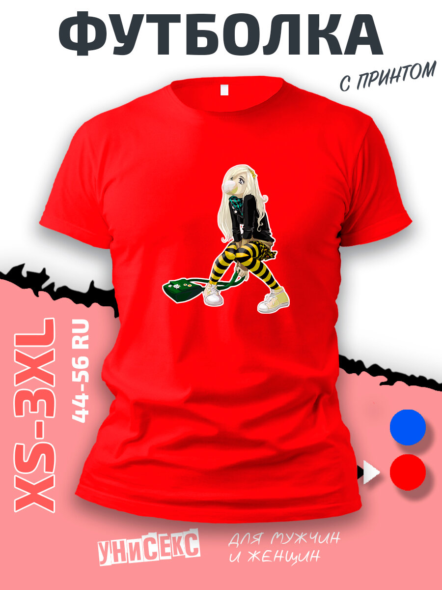 Футболка с принтом девочкажвачкой