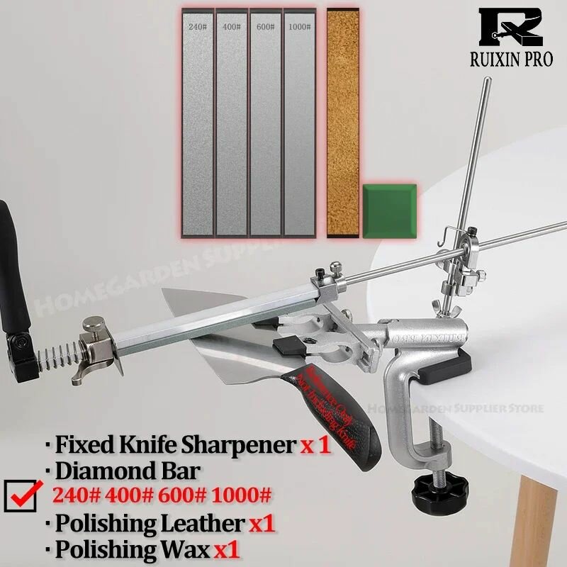 RUIXIN Pro RX009 2023 Новая точилка для ножей с фиксированным углом, полный набор кухонных аксессуаров, инструментов