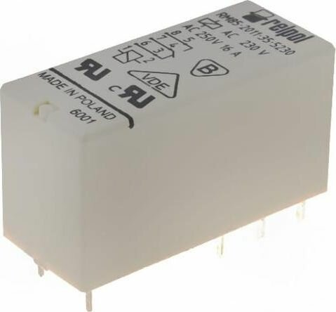 Реле RELPOL RM85-2011-35-5230 Реле электромагнитное SPDT Uобмотки 230ВAC 16A/250ВAC 480мВт 1шт