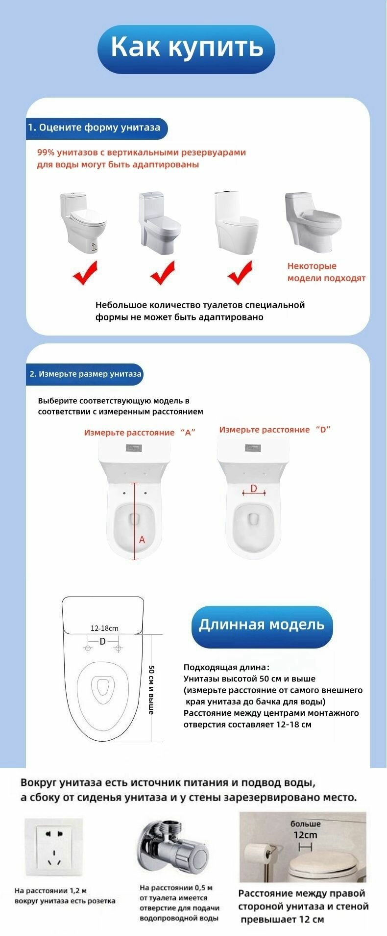 Крышка-биде для унитаза — фото 1