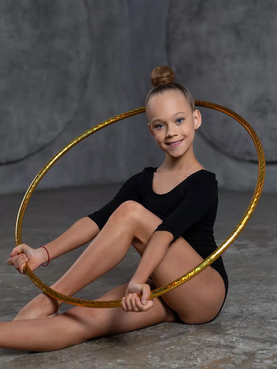 Обруч гимнастический в обмотке золотистый 50 см