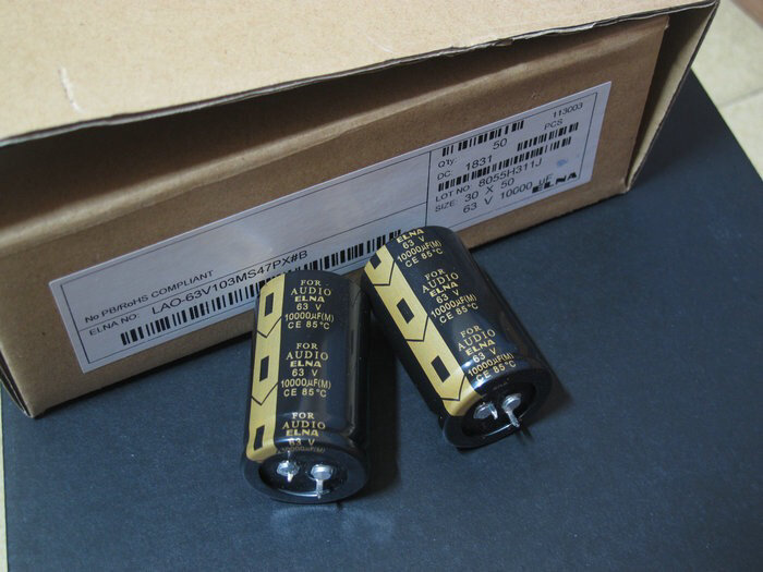 ELNA FOR AUDIO 10000UF63V Audio Filter Capacitor 30×50 1шт цена