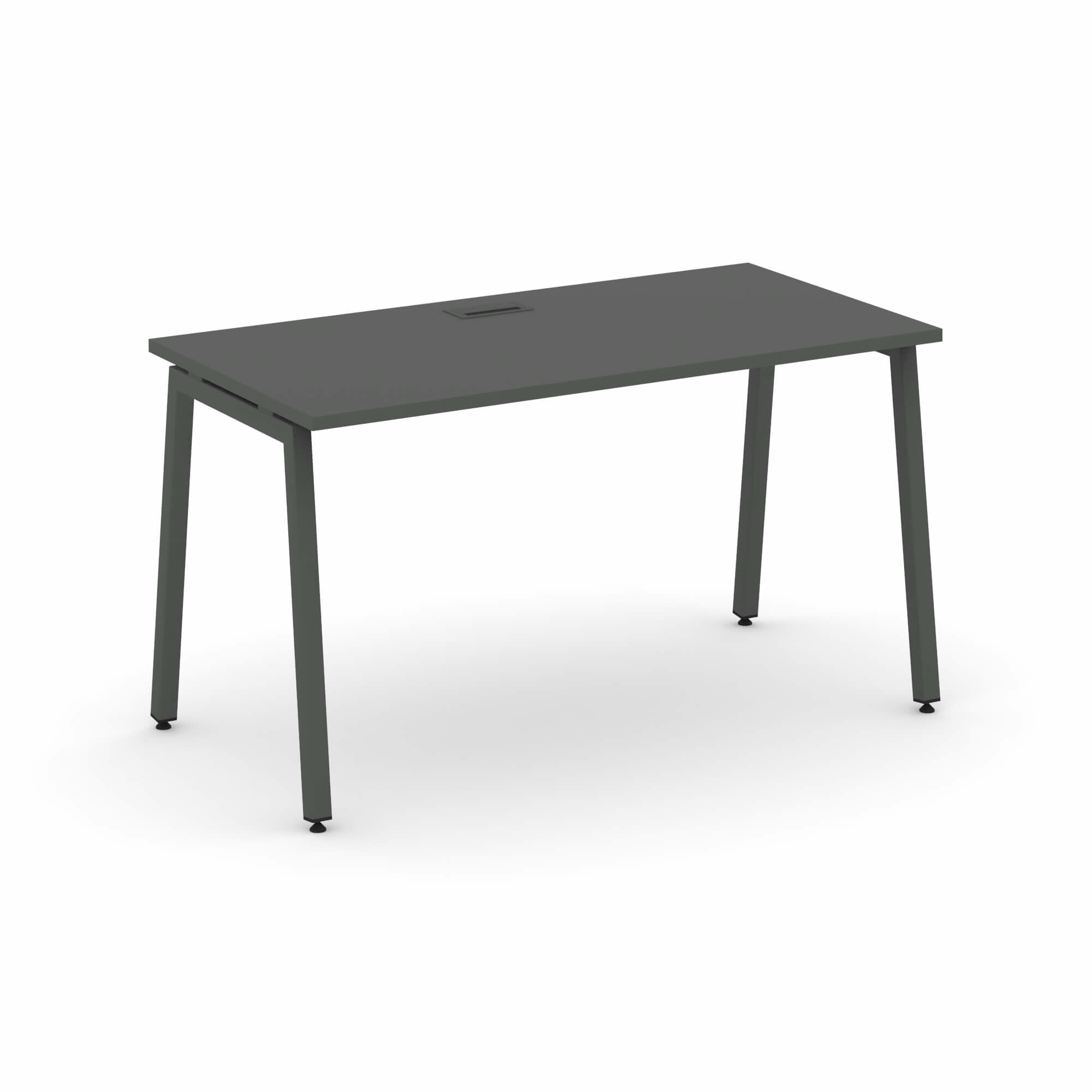 Стол письменный А-образный м/к (сечение 40х40) Style Project Riva SN-4A. SP-004 Антрацит NEW/Антрацит мет. 1580*600*750