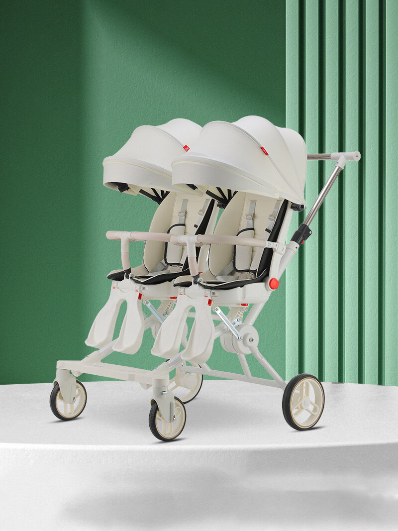 Коляска для двойняшек "Baby Care", 12 кг, всесезонная, сталь, EVA