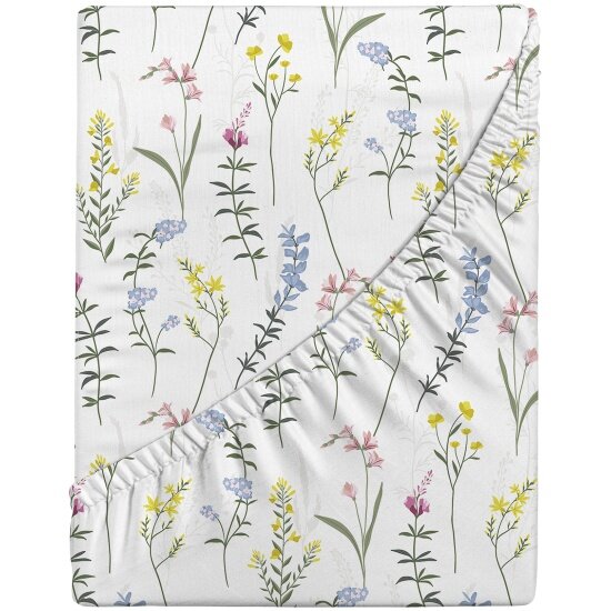 Простыня на резинке Волшебная Ночь Поплин Прованс 140/200 борт 20, 930832