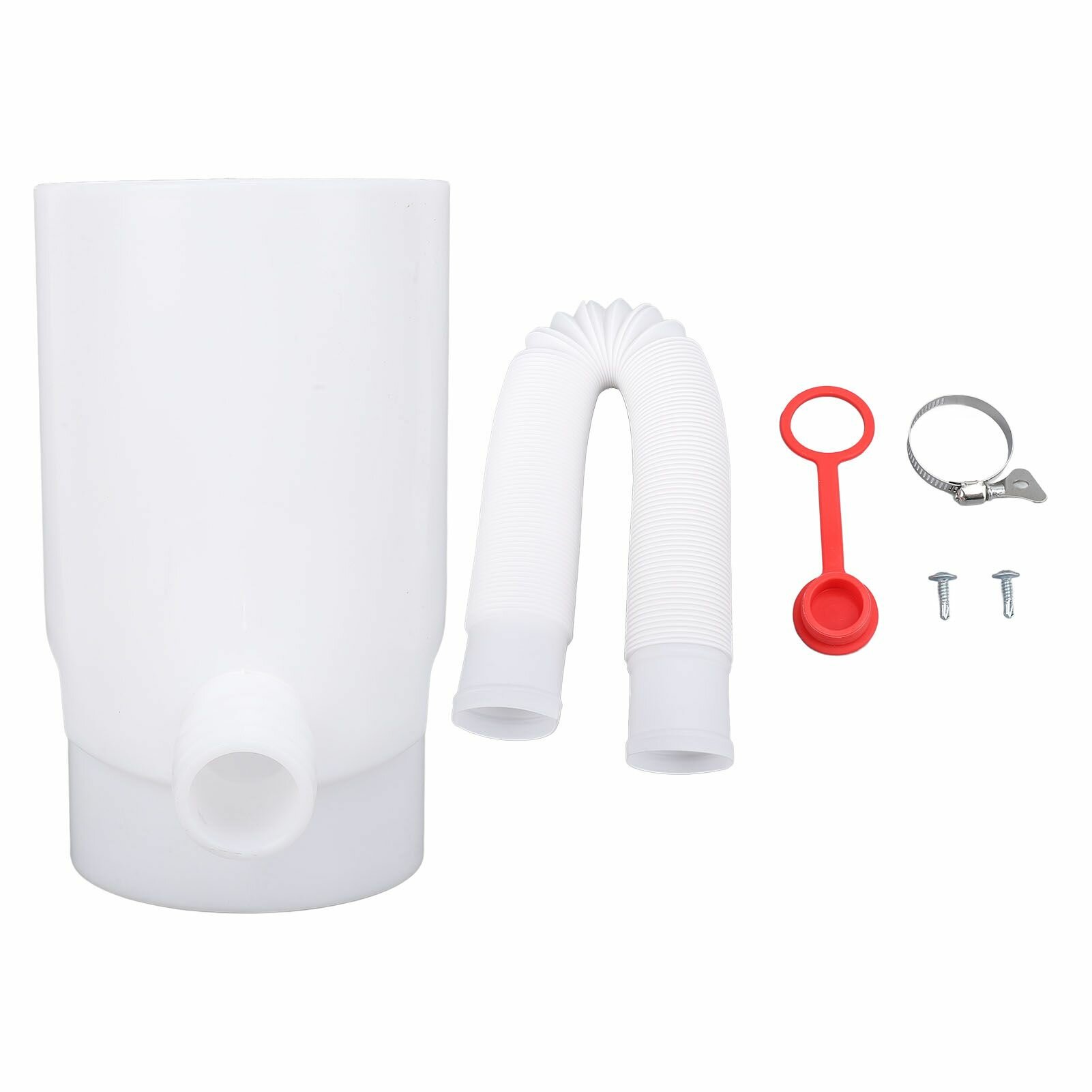 Система сбора дождевой воды 10 см, круглый водосточный желоб для систем полива, эффективный сбор воды, белый цвет