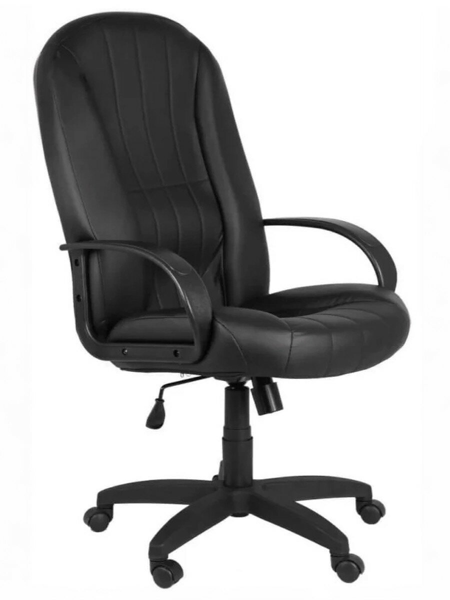 Кресло офисное компьютерное Olss Гармония ультра экокожа черная