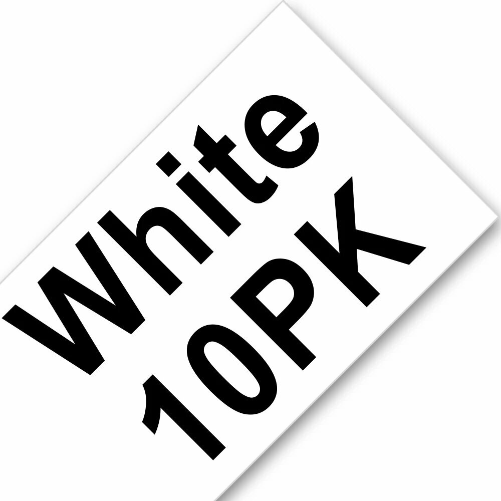 Термоусадочная лента MarkDomain HSe-231 12 мм черная на белом 10PK Black on White, 12 мм