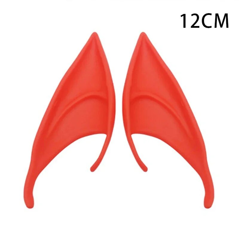 Латексные эльфийские уши для Хэллоуина Красный, 11