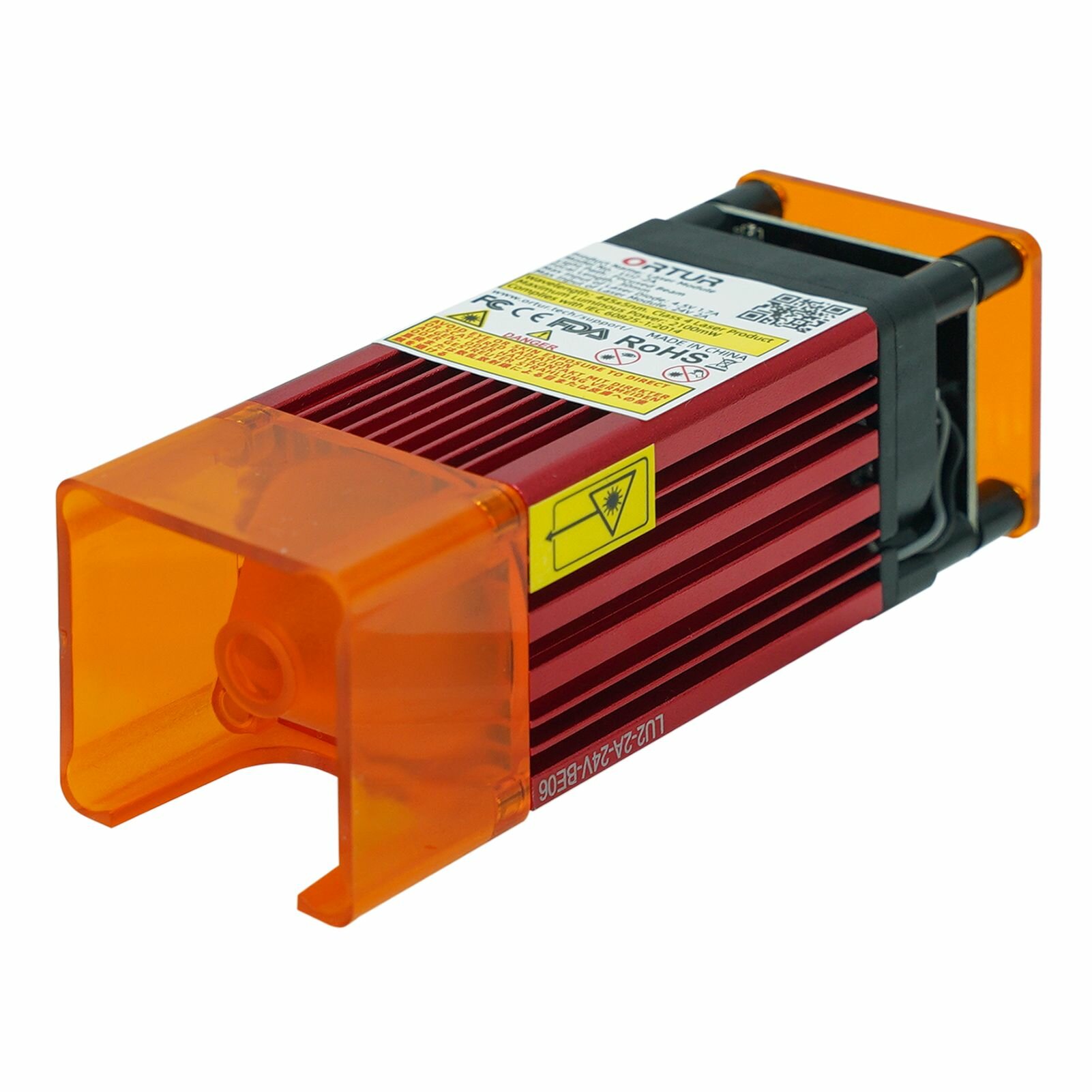 Апгрейд модуль лазерной гравировки ORTUR LU2-2A с высоким разрешением, фокус 30 мм, 2100 мВт, подходит для Laser Master 2 S2 и Pro S2