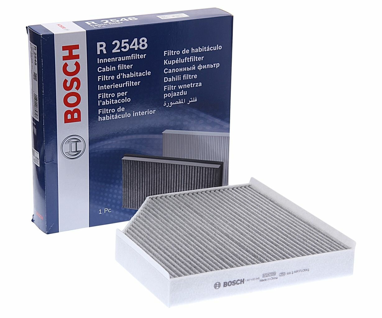 Фильтр салонный, для Ауди A6 C7, A7, A8 D4, Бентли Мулсанн арт 1987432548 BOSCH