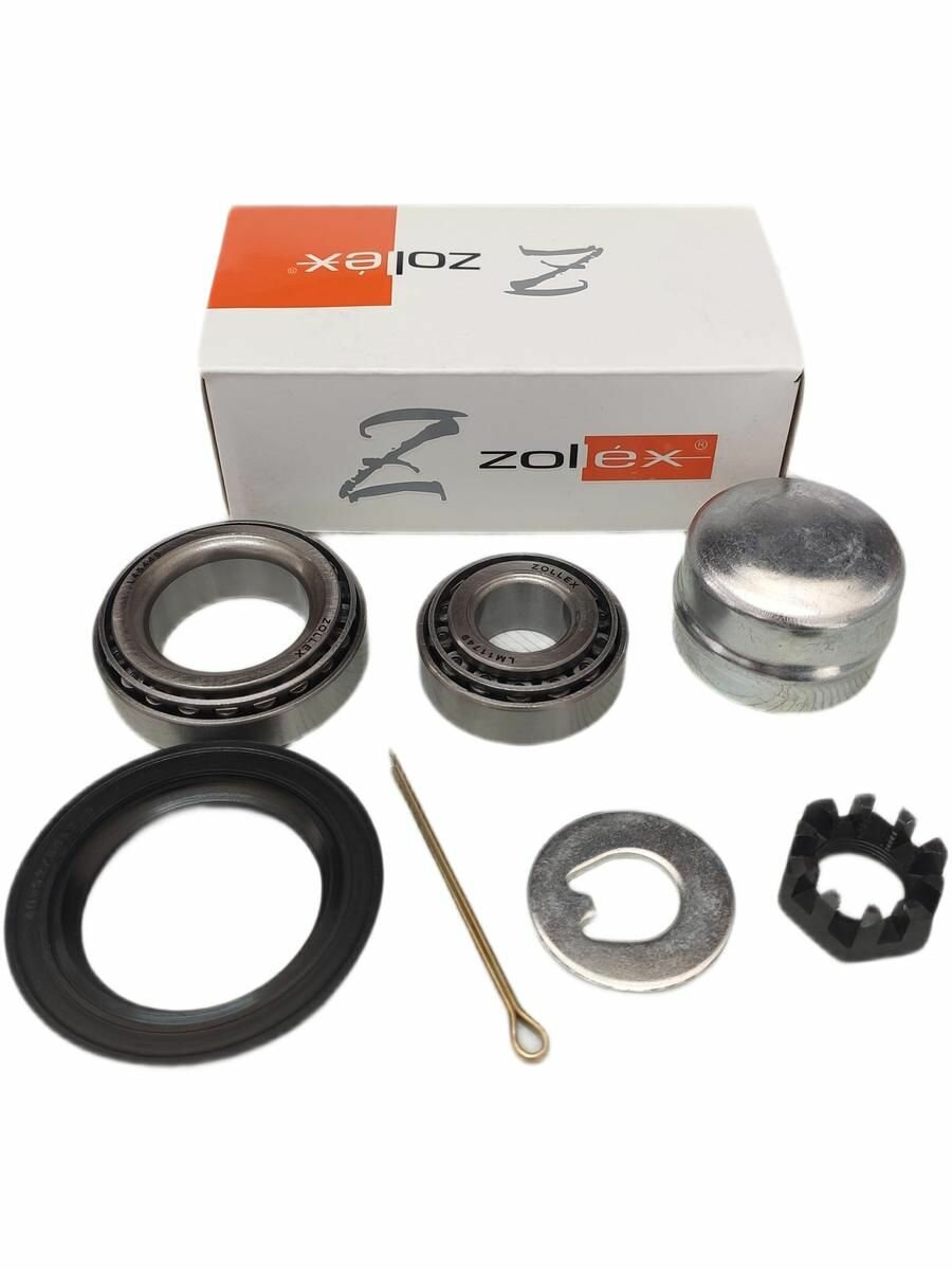 Подшипники задней ступицы для Daewoo Nexia, Chevrolet Lanos, ZAZ Sens Chance комплект внутренний и наружный с сальником, шплинтом, колпачком, шайбой и гайкой