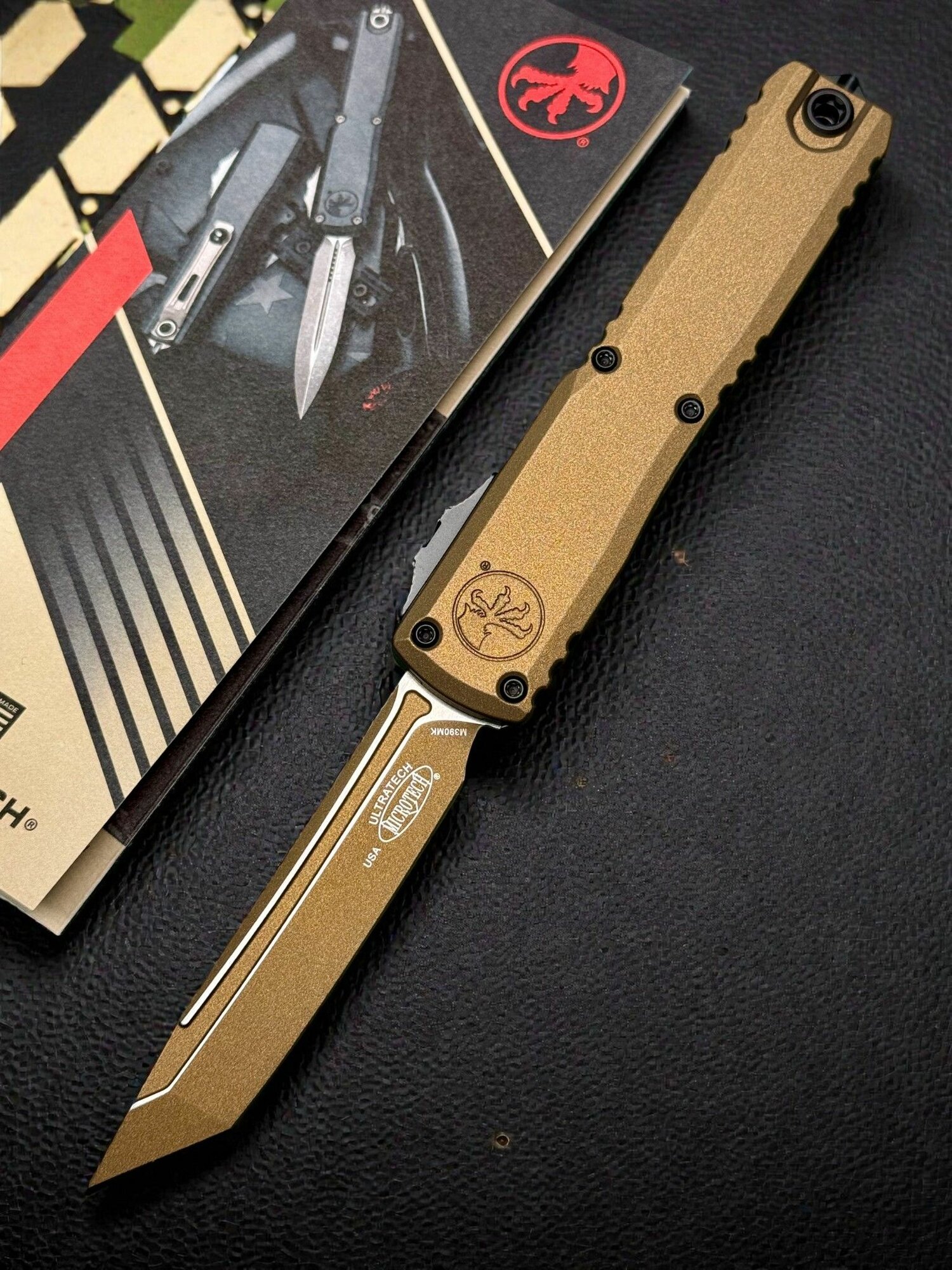 Нож складной MicroTech MCT11231UBC19Z4 Ultratech Gen III ZBP, Cerakote Burnt Bronze