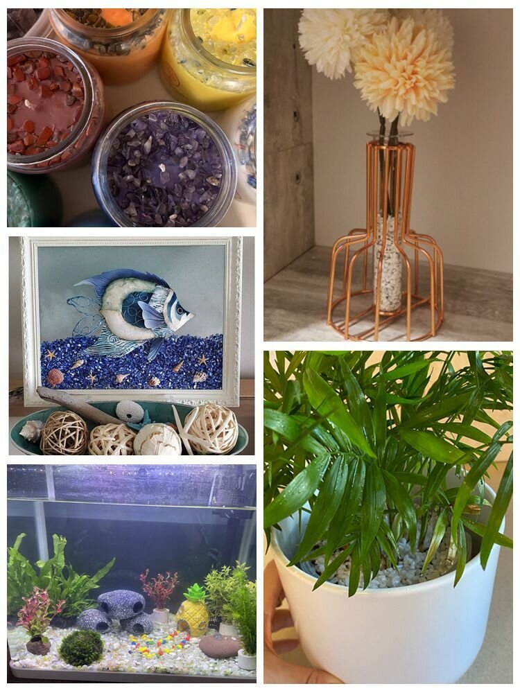 Флюорит камень, Декоративные камни для растений аквариума 3-5 мм, 100 г