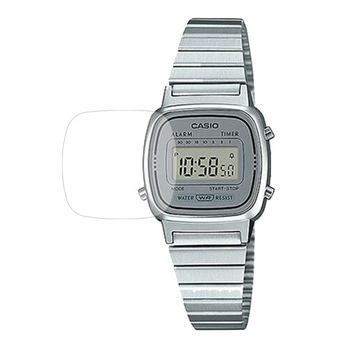Скрин Мобайл защитный экран для часов Casio LA670WA-7 из гидрогелевая плёнка прозрачная