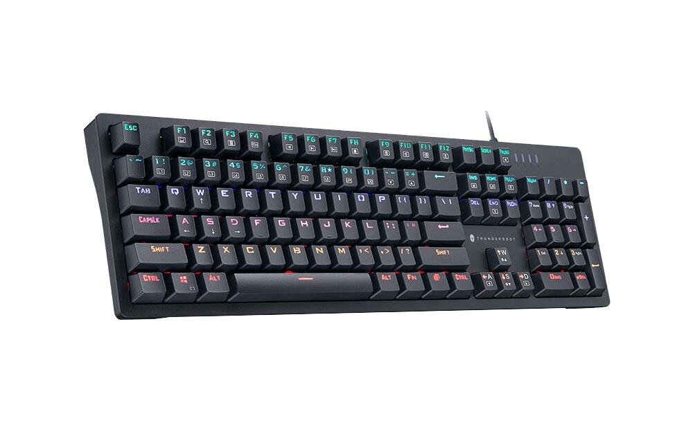 Клавиатура механическая унисекс ThundeRobot KG3104 Midnight Iridescent, 104 клавиши, черная