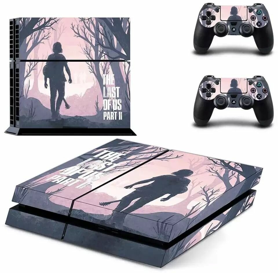 Наклейка виниловая защитная на игровую консоль Sony PlayStation 4 Fat The Last of Us 2