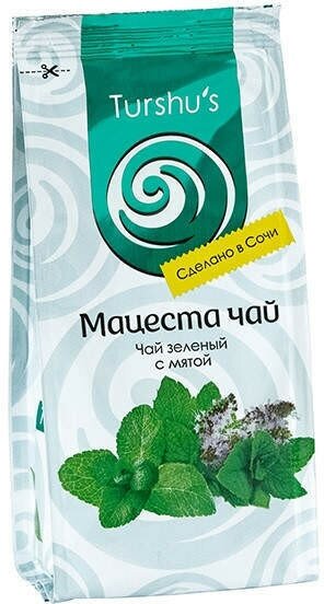 Мацеста: Чай зеленый байховый с мятой 75гр