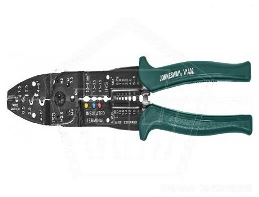 Клещи для снятия изоляции и обжима проводов профессиональный 8 в 1 jonnesway (v1402)