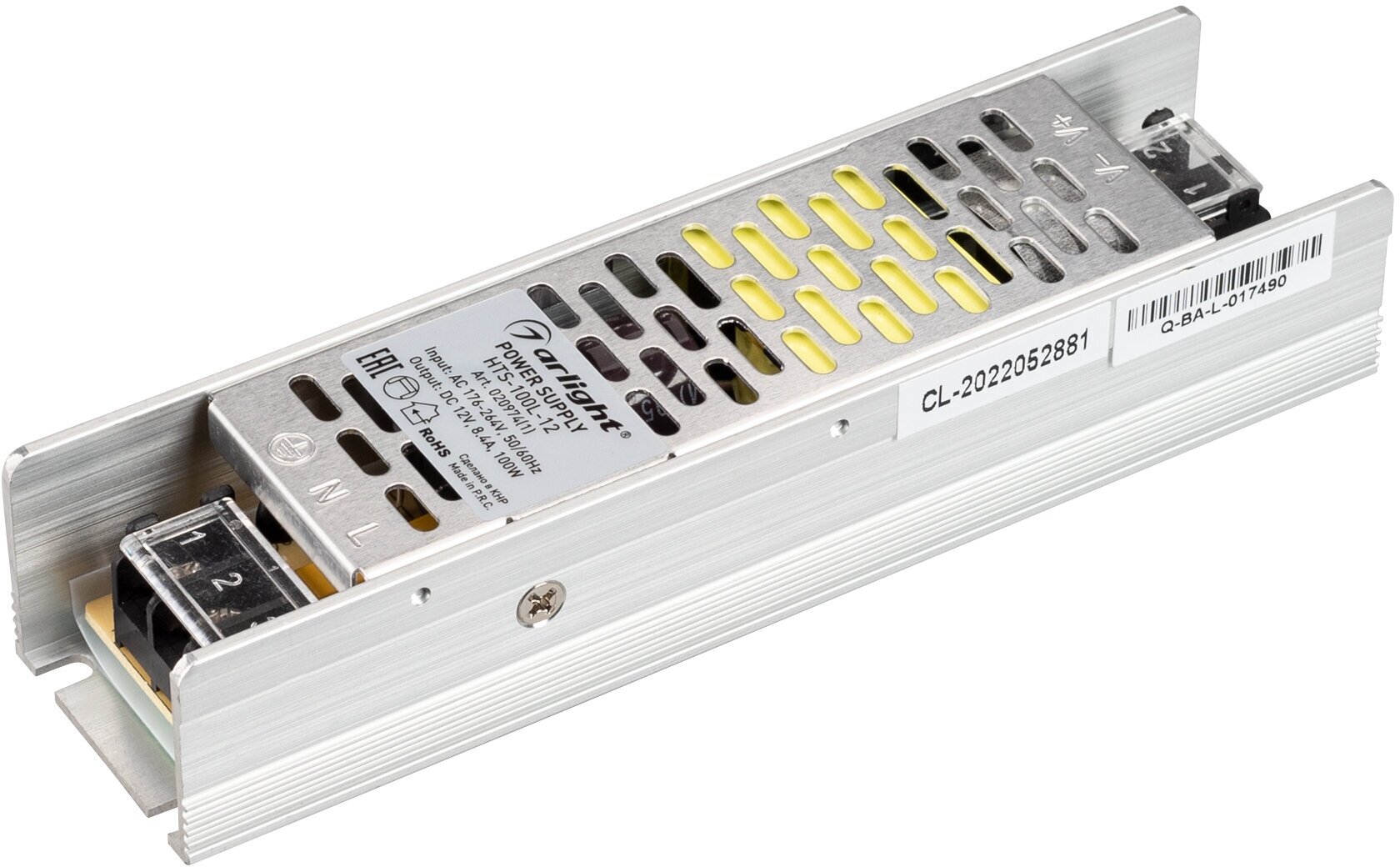 Блок питания (AC-DC) 12V 100W 020974(1) HTS-100L-12 кожух