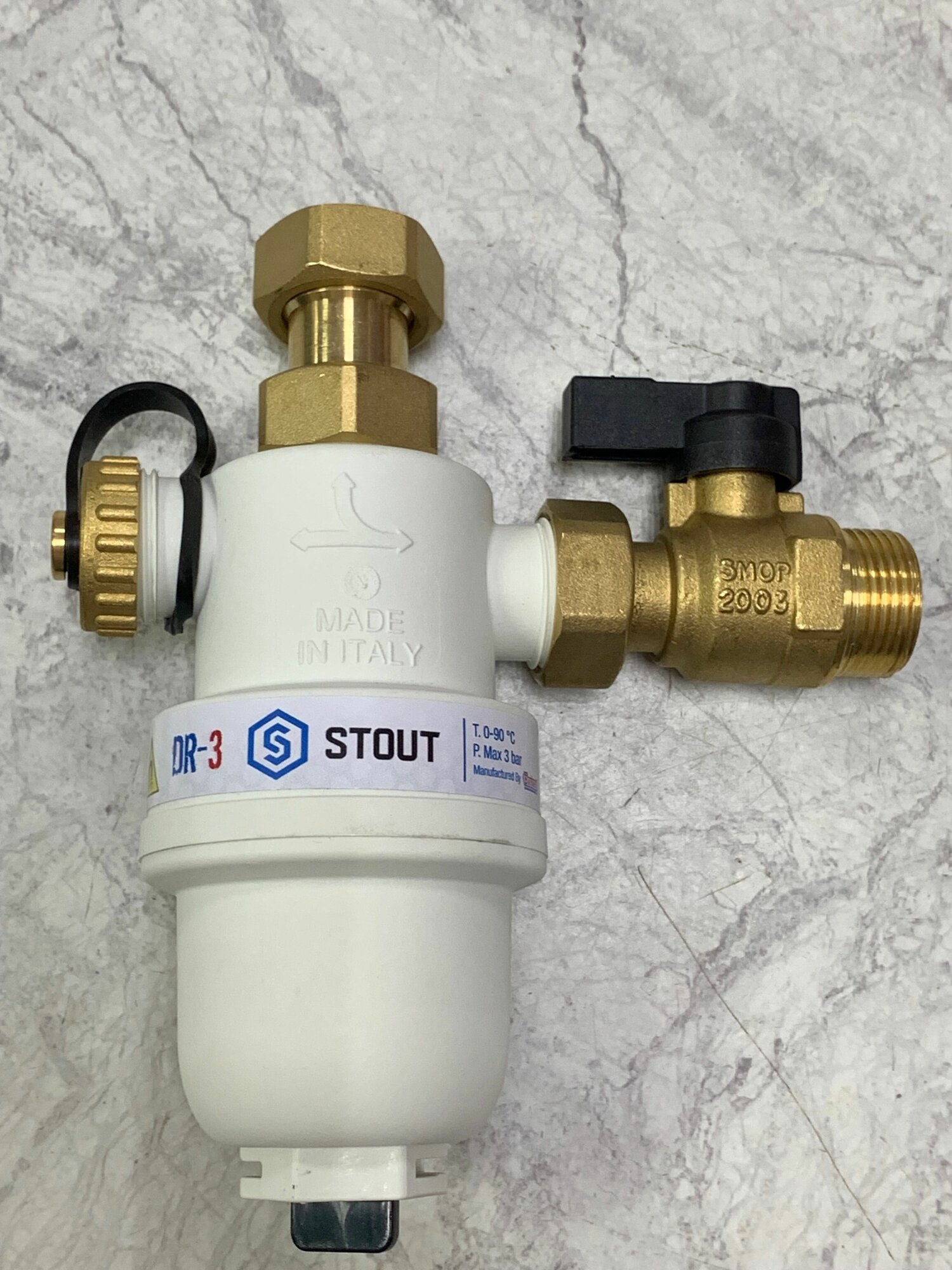 Шламоотделитель 3/4" STOUT с магнитом и циклонным фильтром SFW-0072-000020