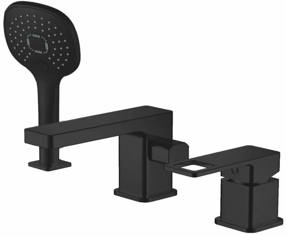 Смеситель для ванны Haiba HB615-7/черный (HB80615-7)