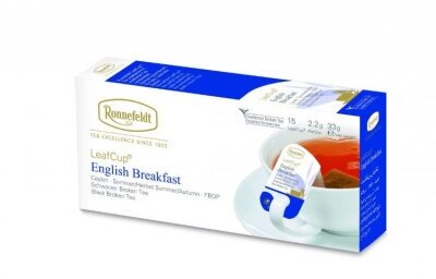Чай черный Ronnefeldt / Роннефельд Leaf Cup English Breakfast (Английский Завтрак) 15 саше. Арт. 13510