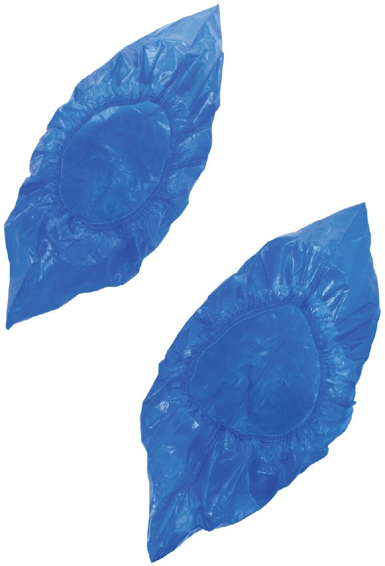 Бахилы комплект 30 штук (15 пар), сверхпрочные, двойная резинка, 39х14 см, 100 мкм, 10 г, лайма, 104981