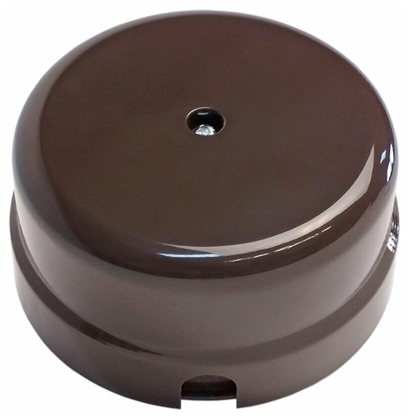 Ретро пластиковая коричневая распределительная коробка Edisel Basic