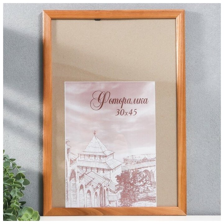 Фоторамка для фото 30×45 см Bridgeport, сосна, (пластиковый экран), дуб