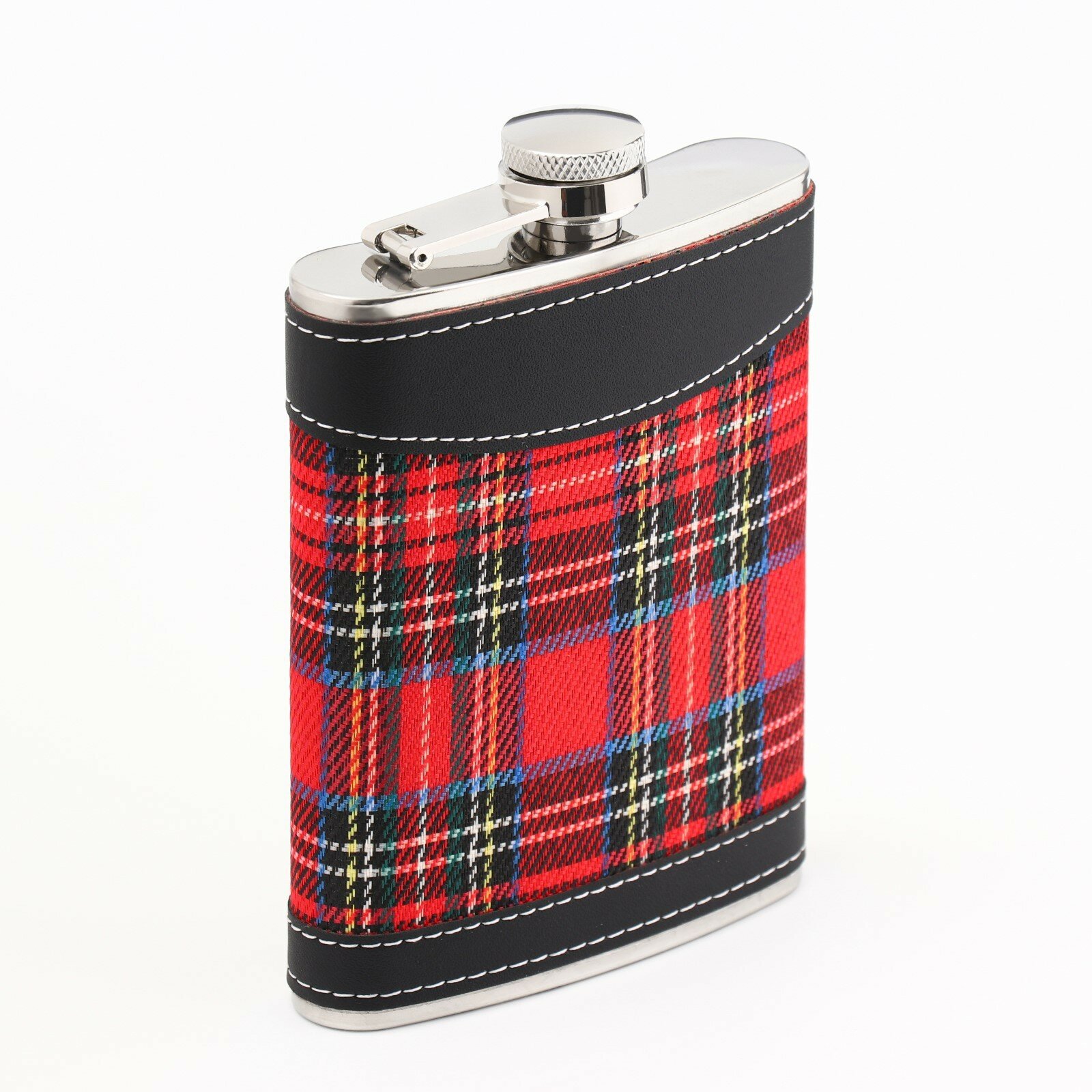 Фляжка Мастер К «Клетка», 240 мл, подарочная, армейская, 8 oz, нержавеющая сталь