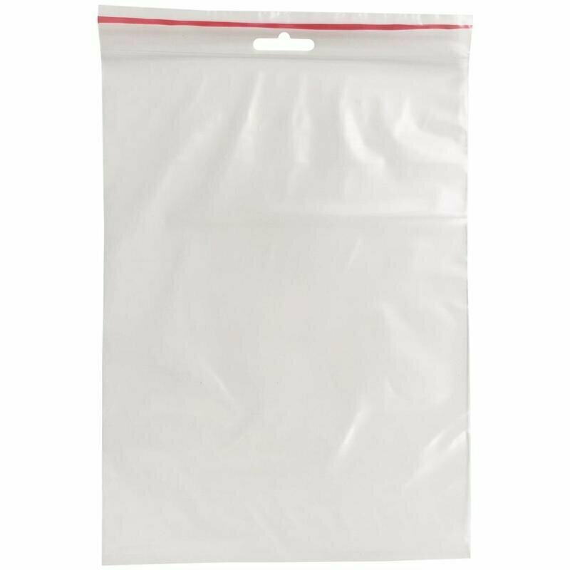 Пакет с замком Zip-Lock с европодвесом 15х20 см 60 мкм 100 штук в упаковке, 1269622