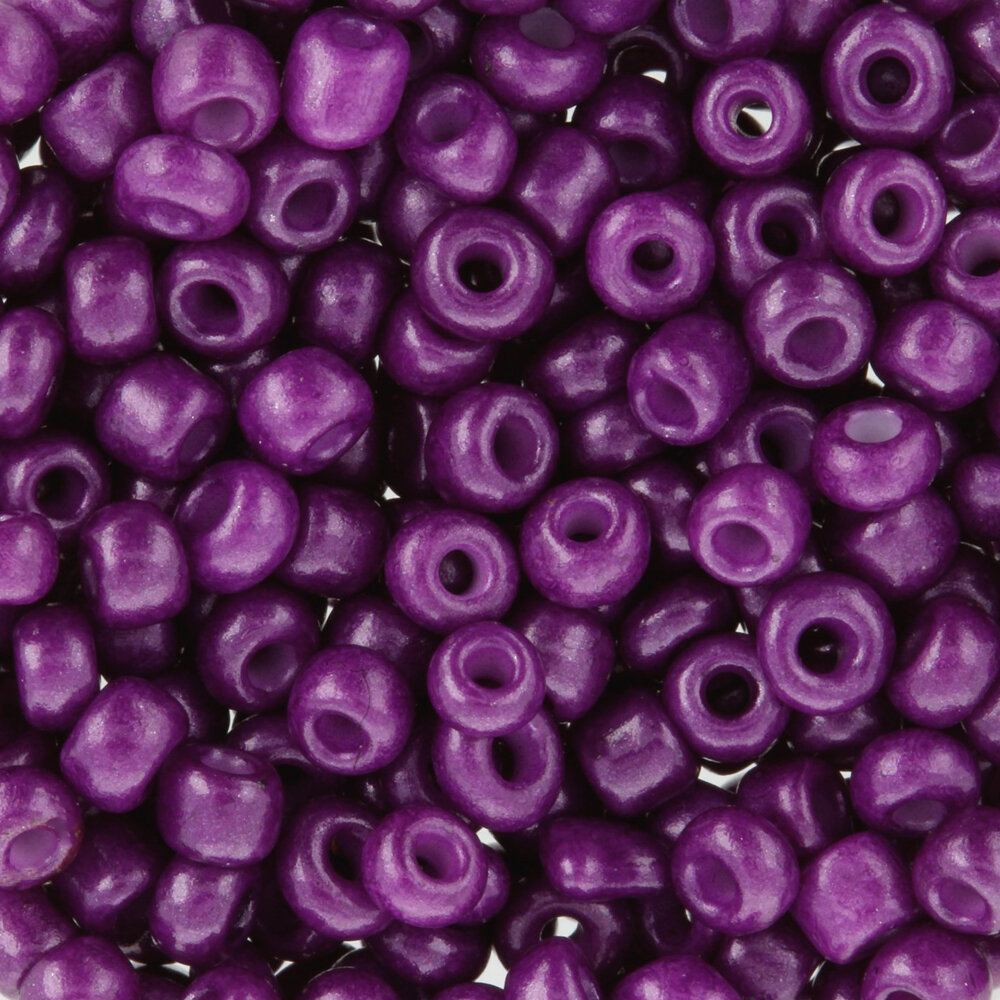Бисер "Zlatka" круглый GR 08/0 10 г №0977 т. сиреневый