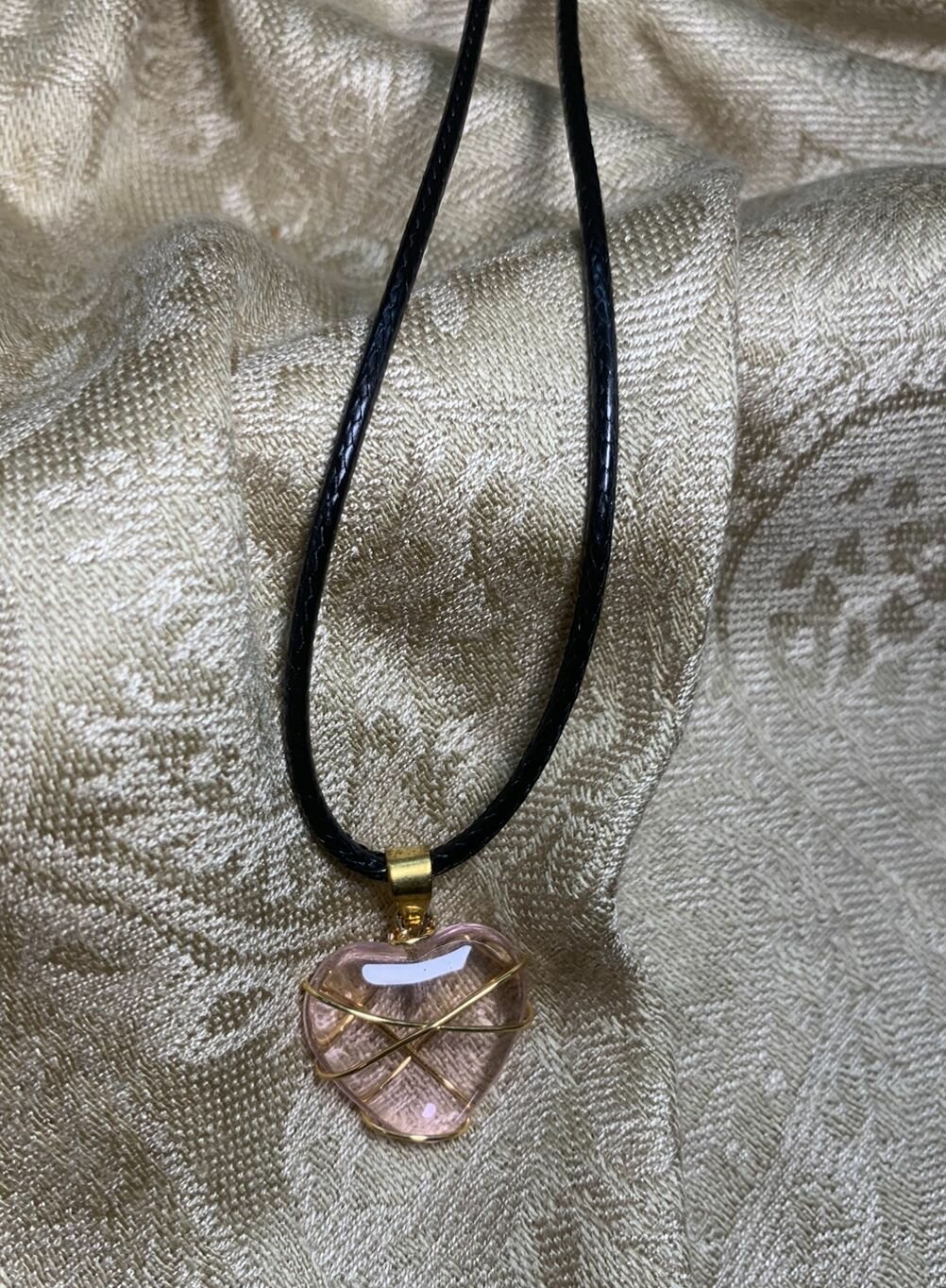 Колье, искусственный камень, стекло