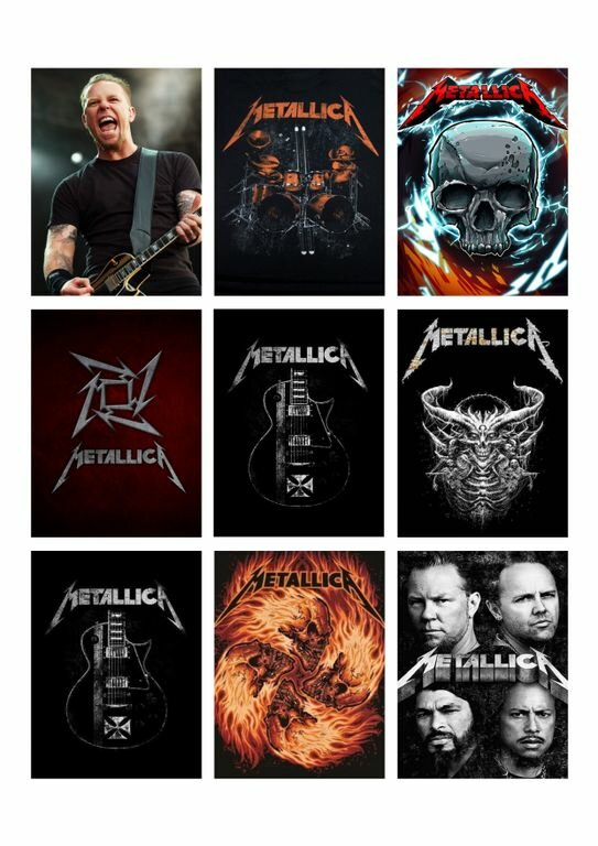 Наклейки, стикеры Metallica, Металлика №1