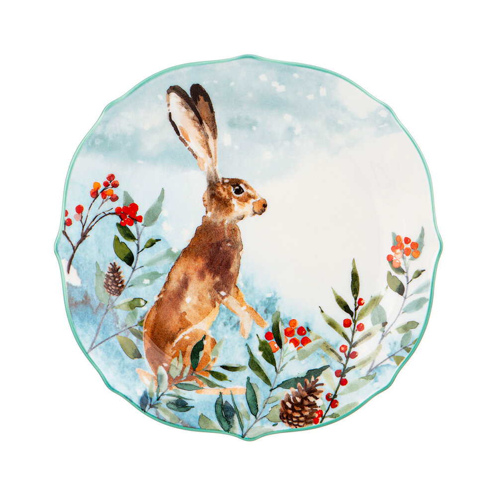 Lefard Лесная сказка тарелка закусочная 20.5 см Заяц 409-158-LV81 фарфоровая посуда