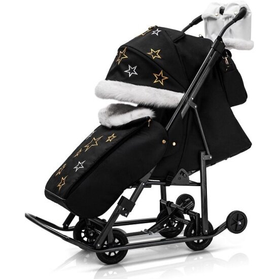 Санки-коляска Pikate Limited Edition Черный